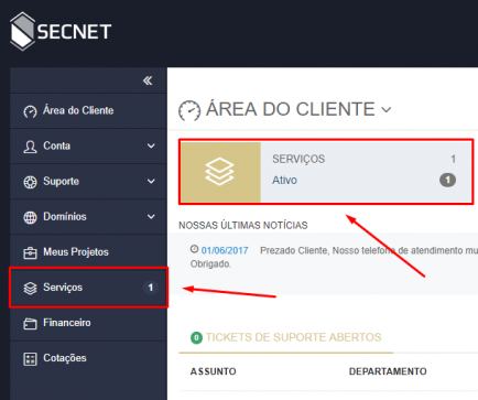 Como utilizar o Cloud Server Monitor na SECNET » SECNET